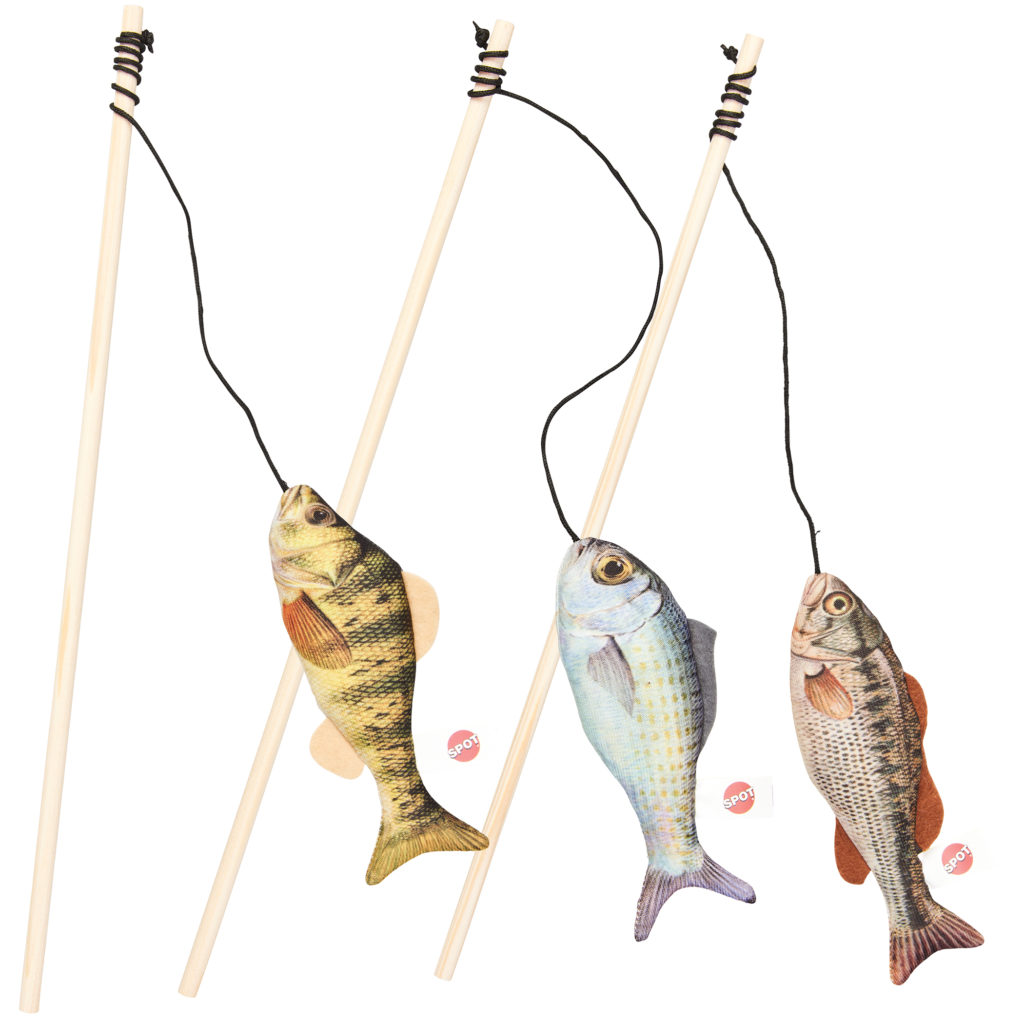 FANATIC FISH TEASER WAND ASSTD - Ethical Pet