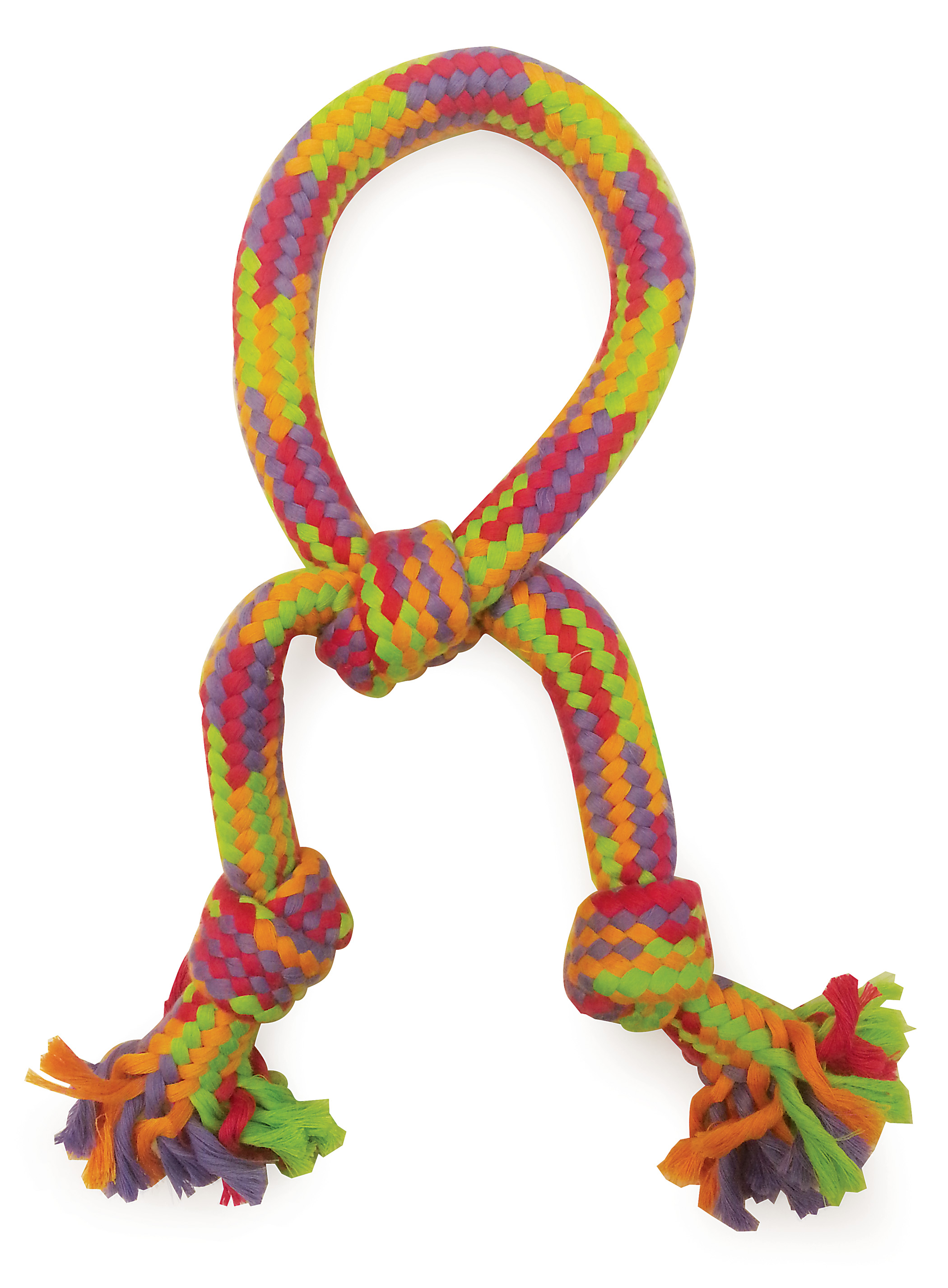 CRINKLE ROPE KNOTTED TUG 13" - Ethical Pet
